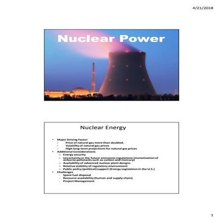 Nuclear power plant | PDF