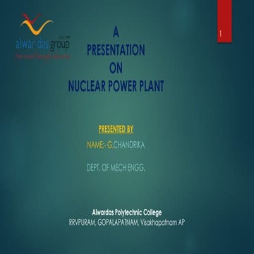 Nuclear Reactor Presentation | PPTX