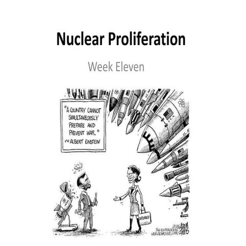 Nuclear proliferation | PPTX