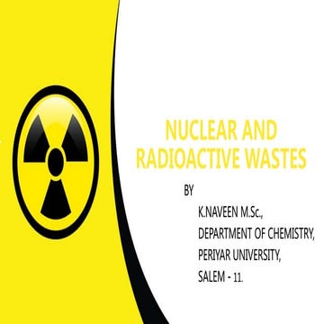 Nuclear Waste | PPT