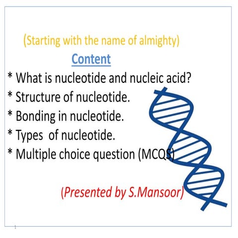 Nucleic acid | PPT
