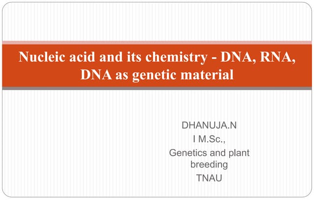 Introduction of Genetic Materials | PPTX