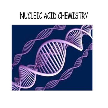 Nucleic Acid chemistry and biochemistry, | PDF