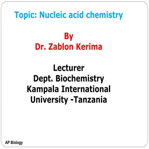 Nucleic Acid Chemistry session one.ppt