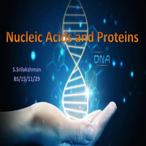 Nucleic acids and proteins | PPT