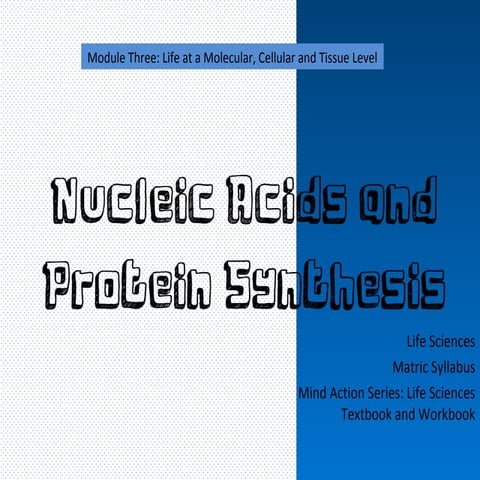 Nucleic acids and protein synthesis | PPT
