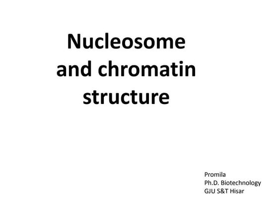 Structure And Organization Of Chromatin Pdf