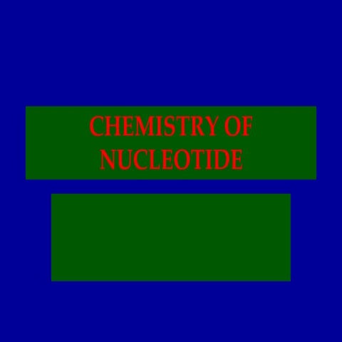Nucleotides Chemistry Ppt