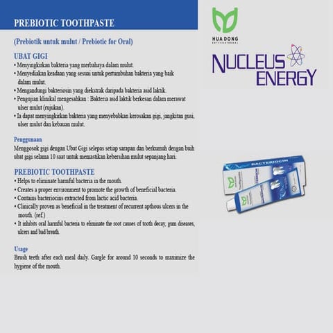 Nucleus energy toothpaste | PPT