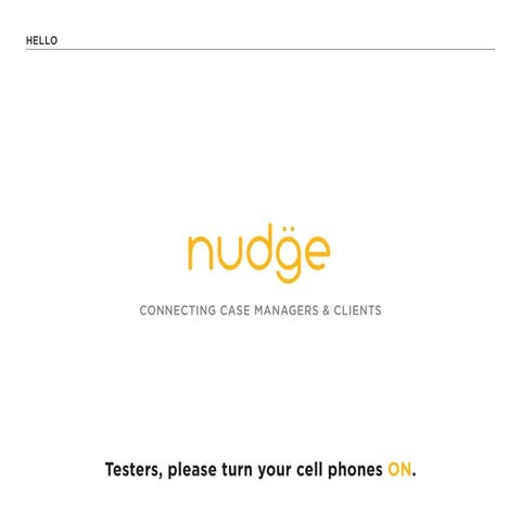 Nudge Presentation & Product Demo | PDF