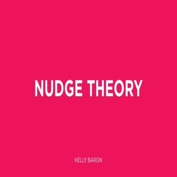 Nudge Theory | PDF