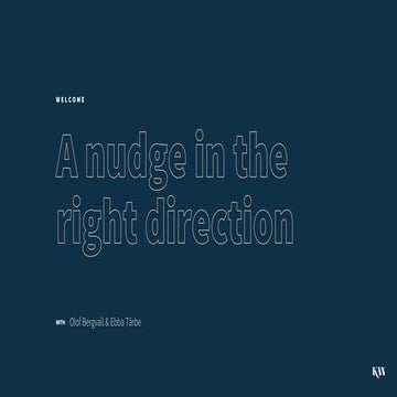 A nudge in the right direction | PPT