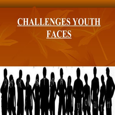 Problems of youth and their solutions | PPTX