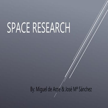Space Research and Exploration. | PPT