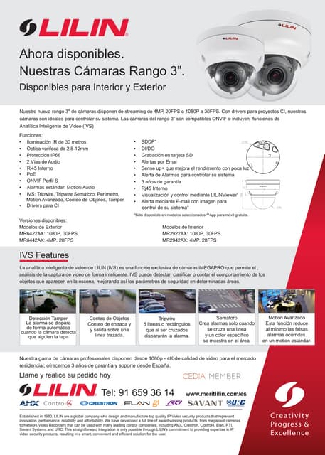 Nuevo Dh032 de LILIN realice tareas de mantenimiento desde su móvil | PDF