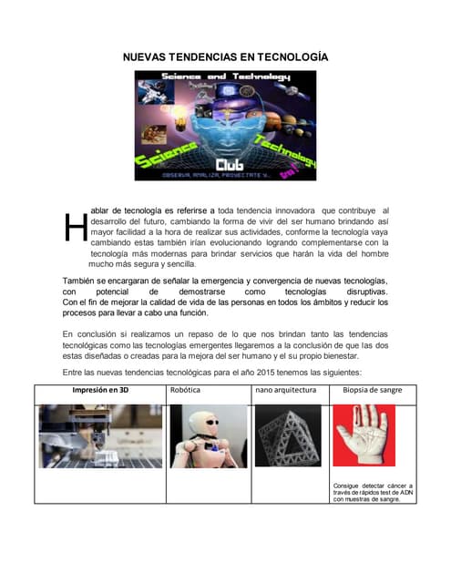 Nuevas tendencias tecnologicas | PDF