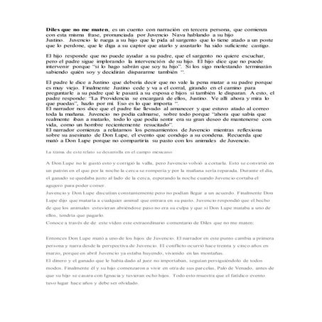 Análisis Narrativo- Diles que no me maten.pdf
