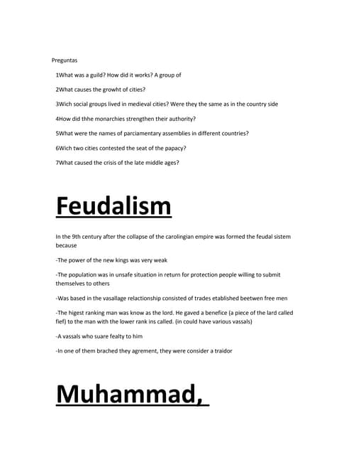 Middle ages feudalism and manor lesson ppt | PPT