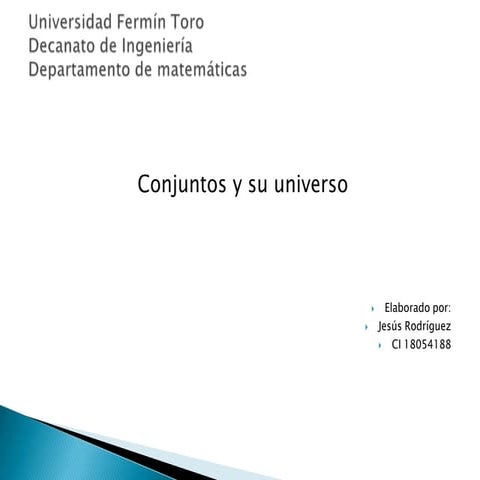 Conjuntos y su universo | PPTX