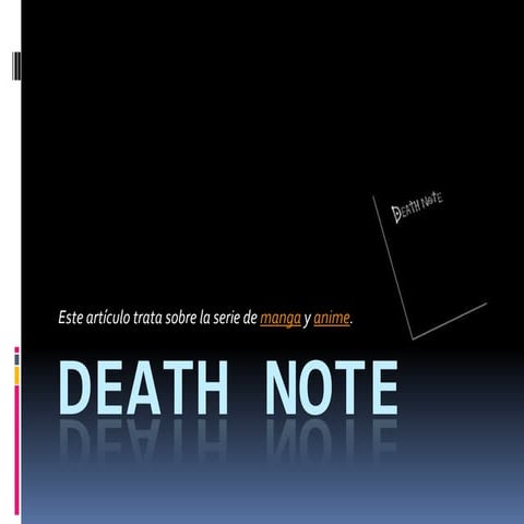 DEATH NOTE INFORMACION | PPTX