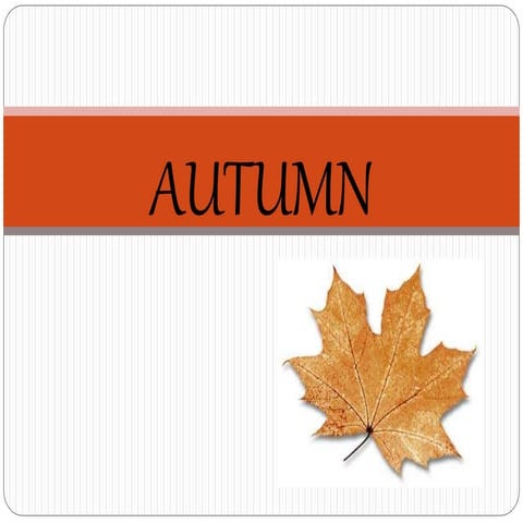 Autumn | PPTX | National & Civic Holidays | Holidays