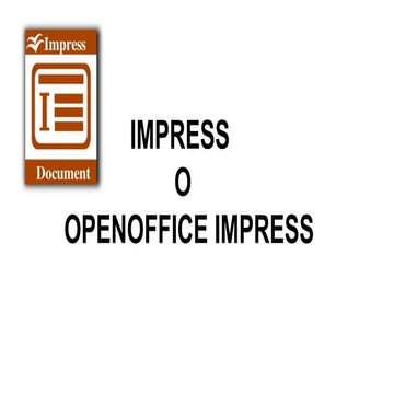 Qué es libre office impress | PPSX
