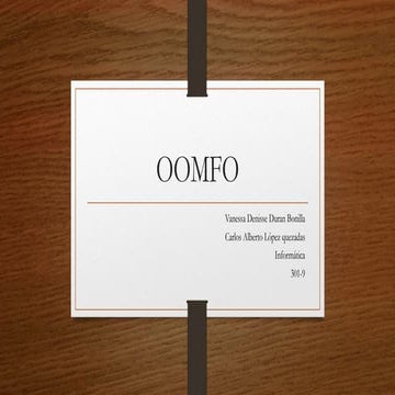 OOMFO | PPTX