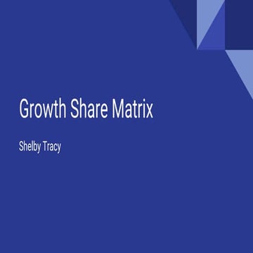 Growth Share Matrix | PPTX