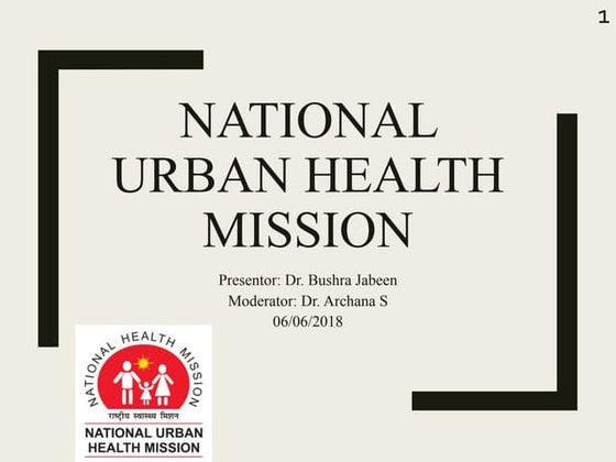National urban health mission | PPT