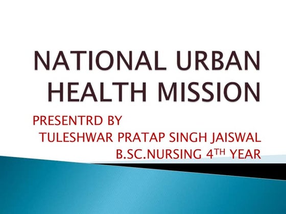 National urban health mission | PPT