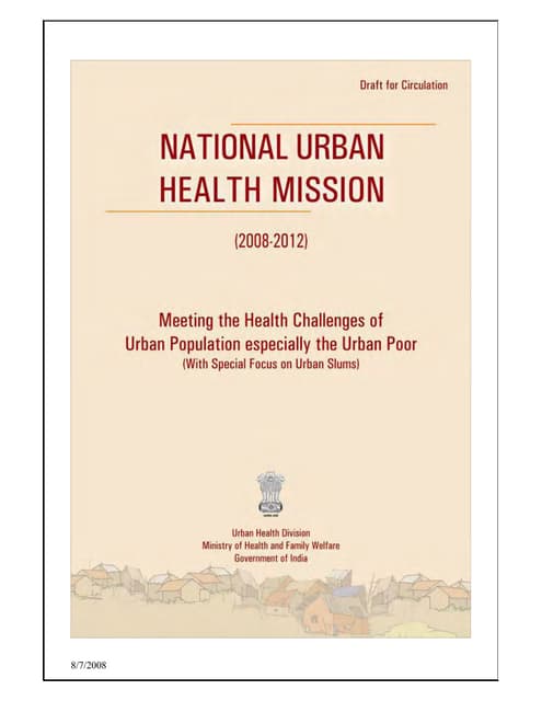 National urban health mission | PPTX
