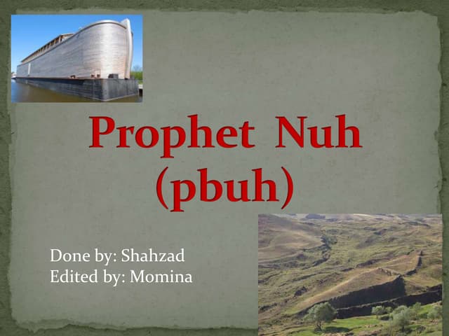 The Story of Prophet Nuh for Children | PPTX