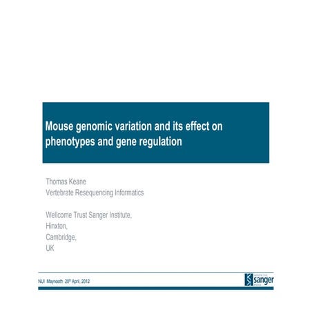 Mouse Genomes Project + RNA-Editing | PDF