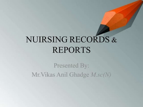 Presentation on Matrons Report | PPT