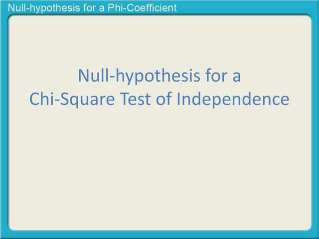 Chi square test | PPTX