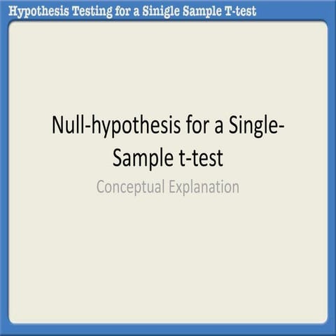 Null Hypothesis For Single Linear Regression Ppt