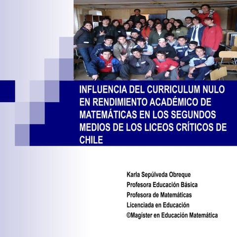 Curriculum Nulo , Profesora Karla Sepúlveda Obreque | PPT
