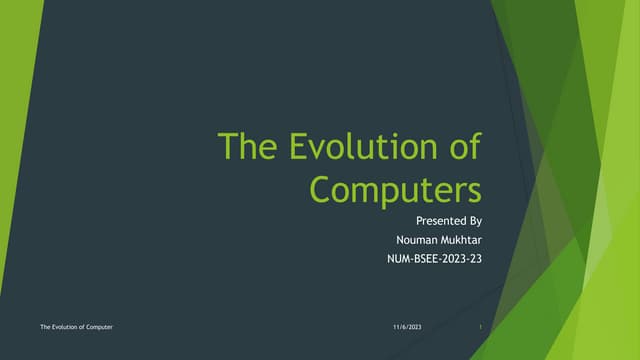 Evolution of Computer | PDF