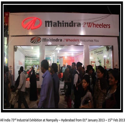 Mahindra 2 Wheelers Stall Display @ AIIE 73 Presentation | PDF