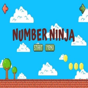 Number Ninja Powerpoint game activity nn | PPTX