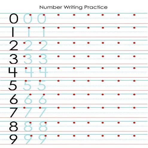 Number writing-practice | PDF