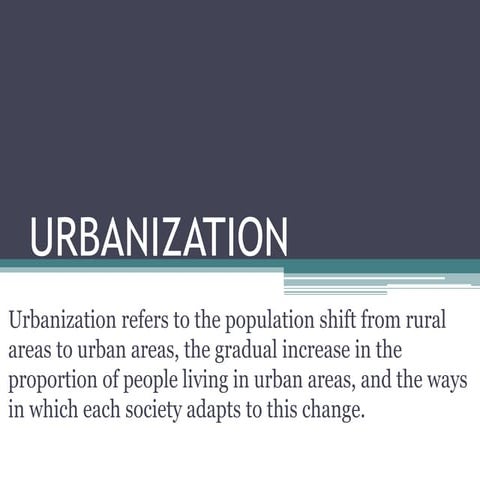 Lesson 4 urbanization