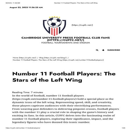 Number 11 Football Players_ The Stars of the Left Wing.pdf
