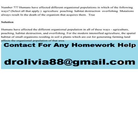 Number 7 Humans have affected different organismal populations in .pdf