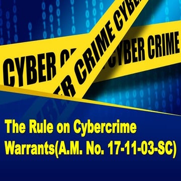 The Rule on Cyber crime Warrants presentation.pptx
