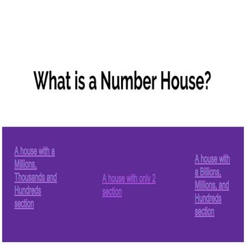 Number houses presentation | PPTX
