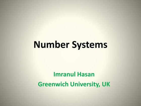 Number system | PPT