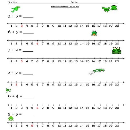 Number line suma resta ab3 | DOCX
