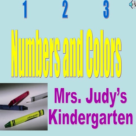 Number and Color Recognition | PPT