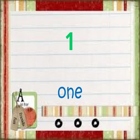 Number names Power point presentation One Two Three | PPTX